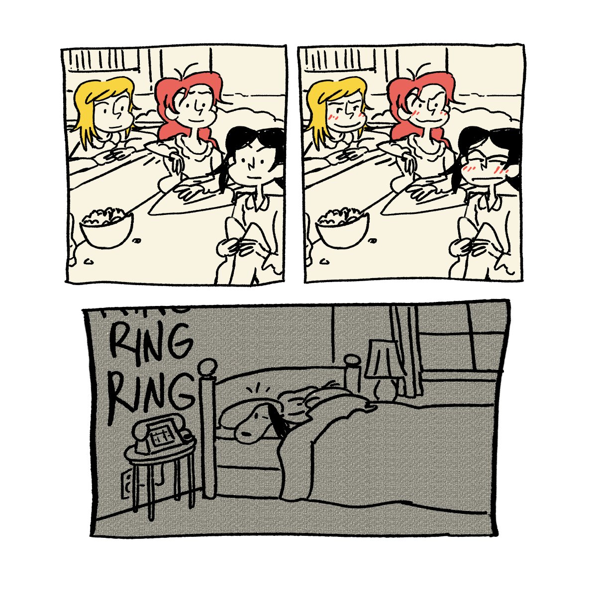 a (teen-age) peanuts comic