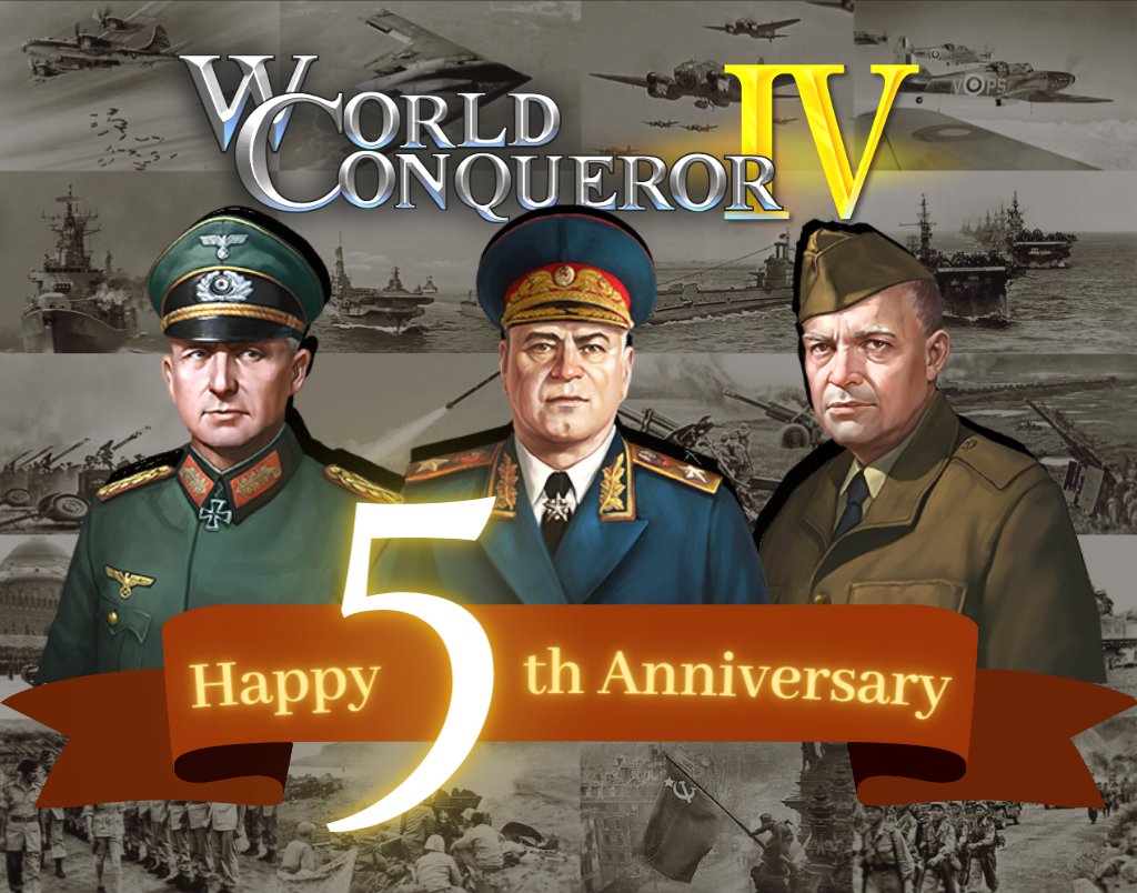 Easytech Game On Twitter рџ Happy 5th Anniversary Of World Conqueror 4