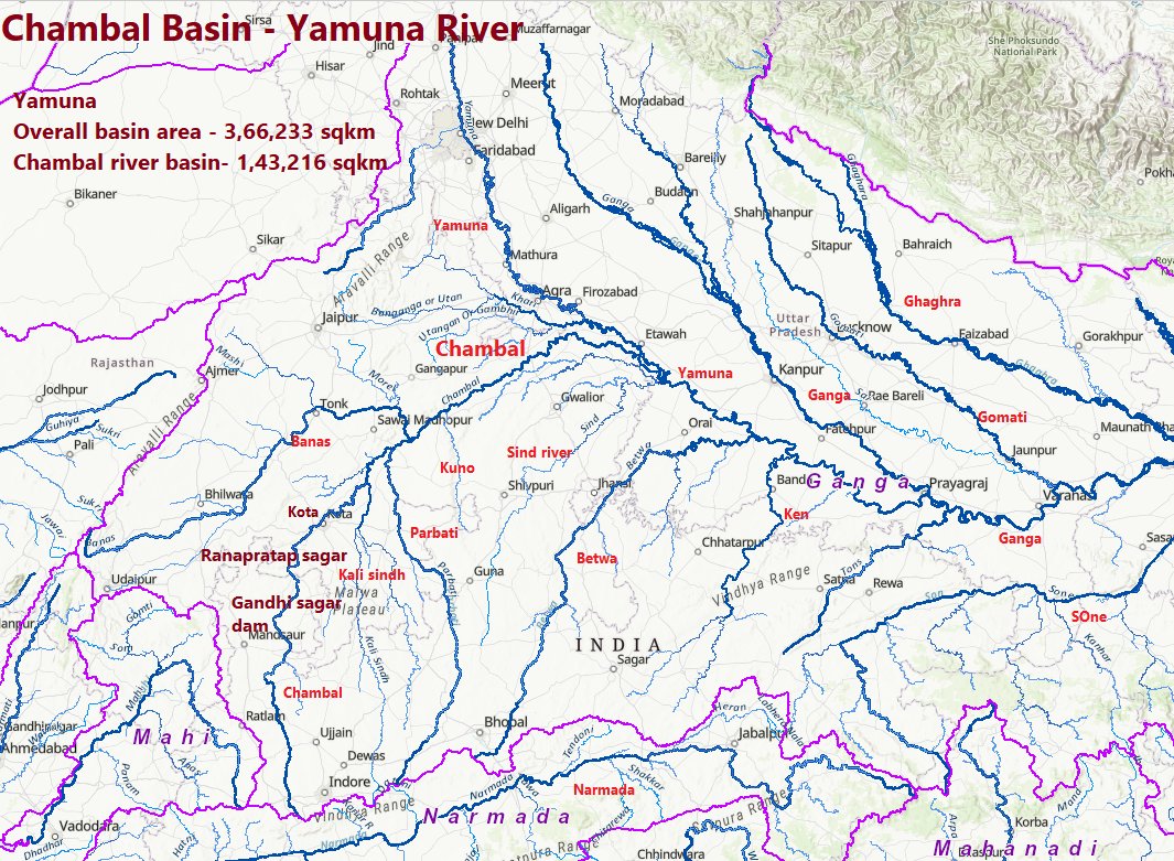 Chambal River Map