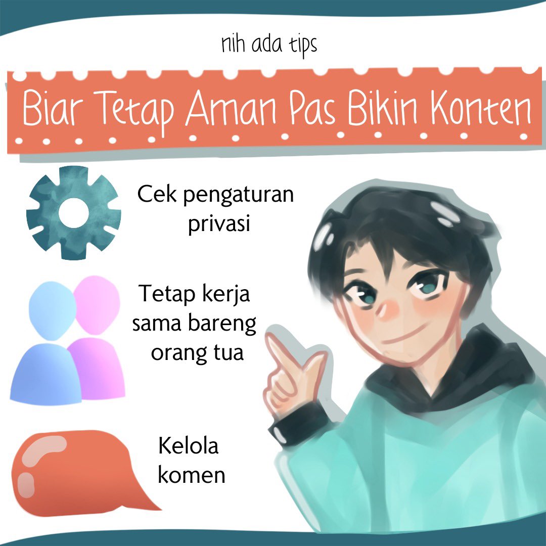 Siberkreasi on Twitter: "Nah, ada beberapa tips nih untuk para kreator muda agar tetap aman saat ...