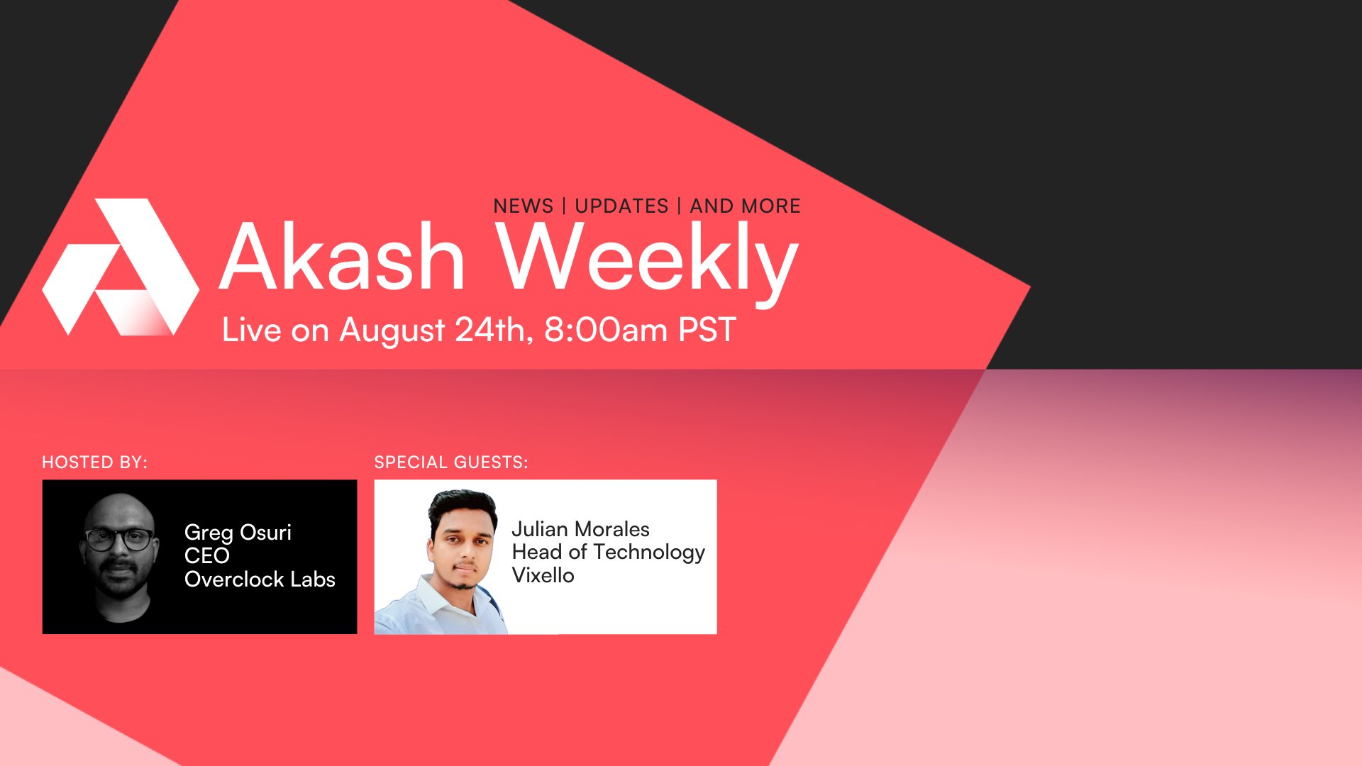 Akash Network on Twitter: "We continue showing up for our community every week. Akash community ...