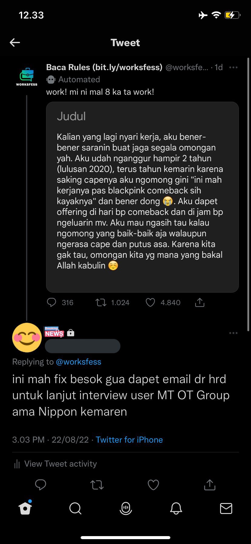 Baca Rules (bit.ly/worksfess) on Twitter: "jd ada sender kirim menfess ini, trs aku ikutan reply ...
