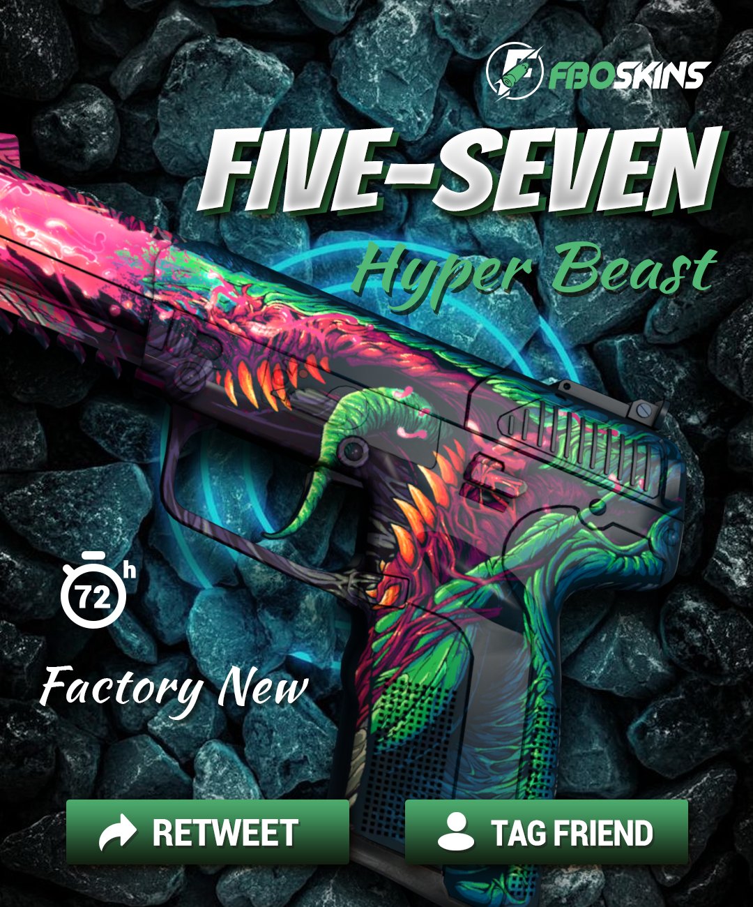 FBOskins- DM to Review Partner Plan on Twitter: "🔥Chances to get FN | Hyper Beast FOR FREE! ⏰72H ...