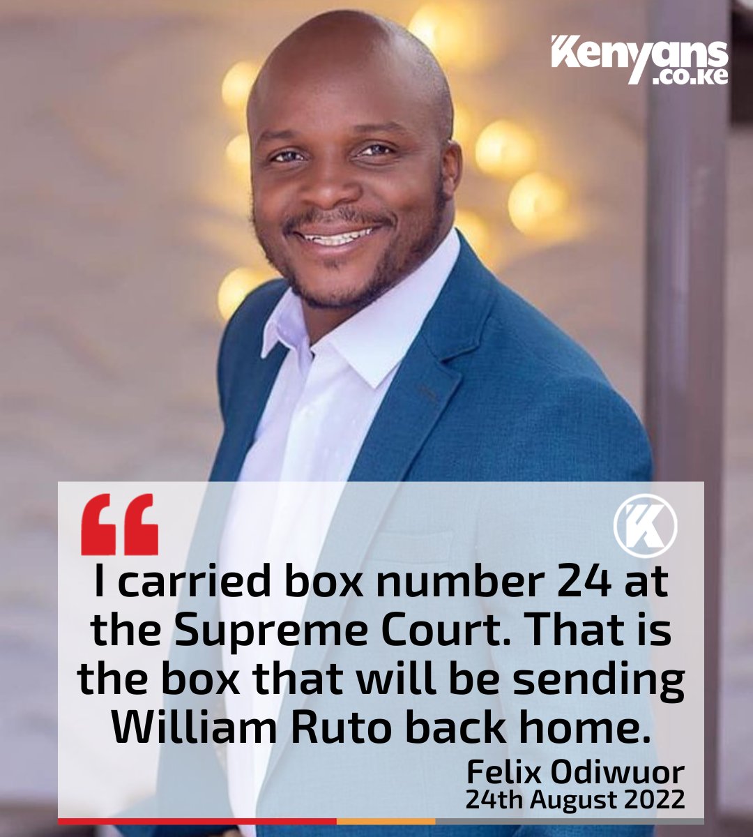 Kenyans.co.ke on Twitter: "The box that I carried will send William Ruto back home - Jalang'o ...