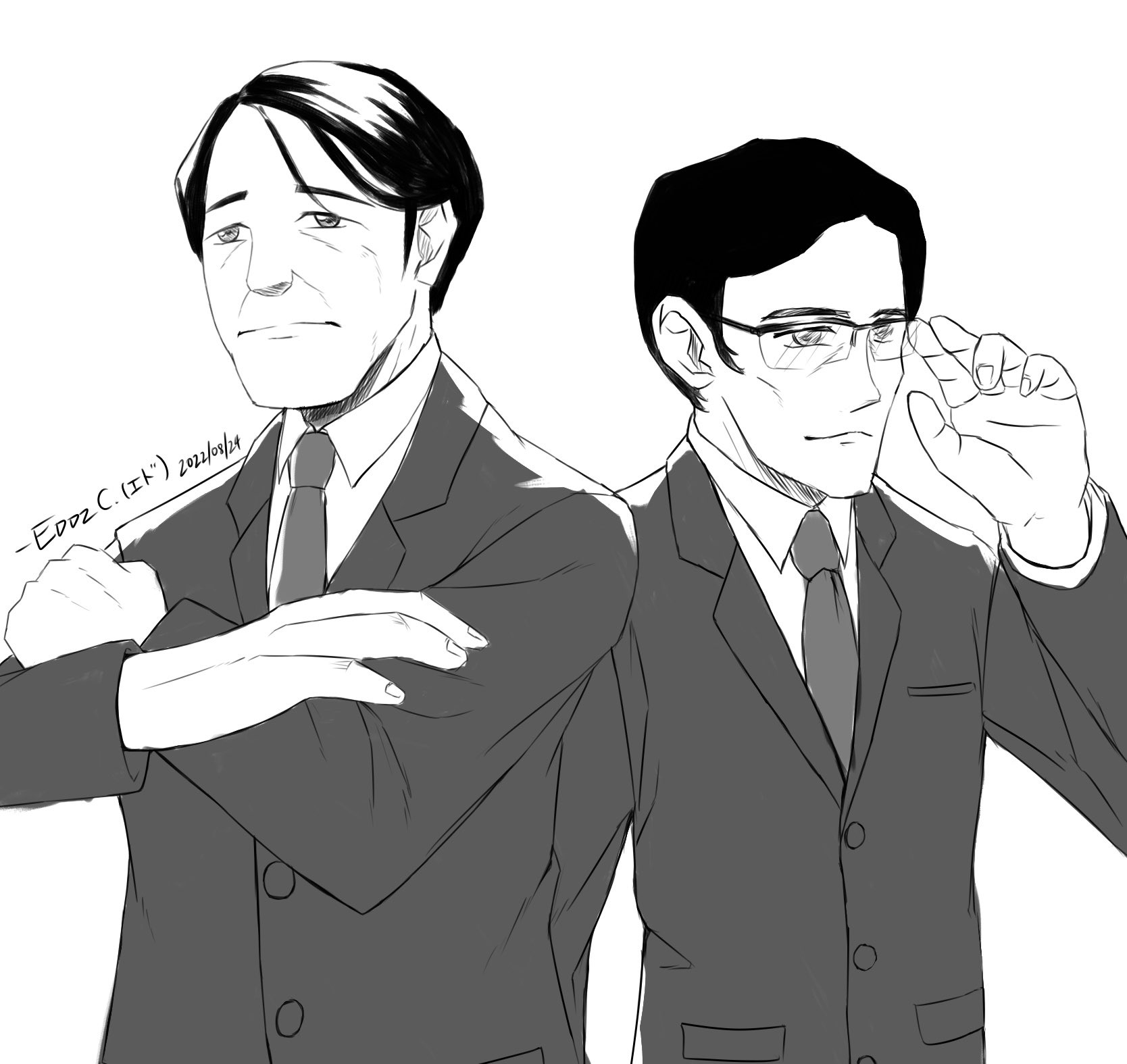 EDDZ C. (エド) on Twitter: "宇野沢さん & 山口さん イラスト ＃ウェザーニュースLiVE #宇野沢達也 #山口剛央 #ファンアート https://t.co ...