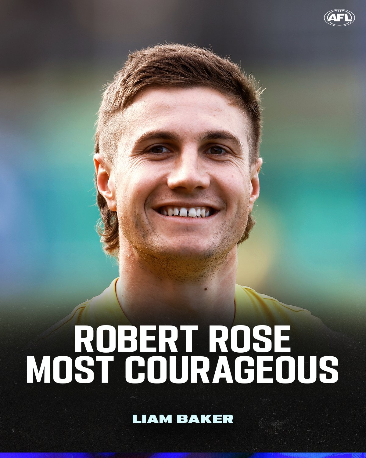 AFL on Twitter: "Liam Baker has taken out the Robert Rose @AFLPlayers Most Courageous Player ...