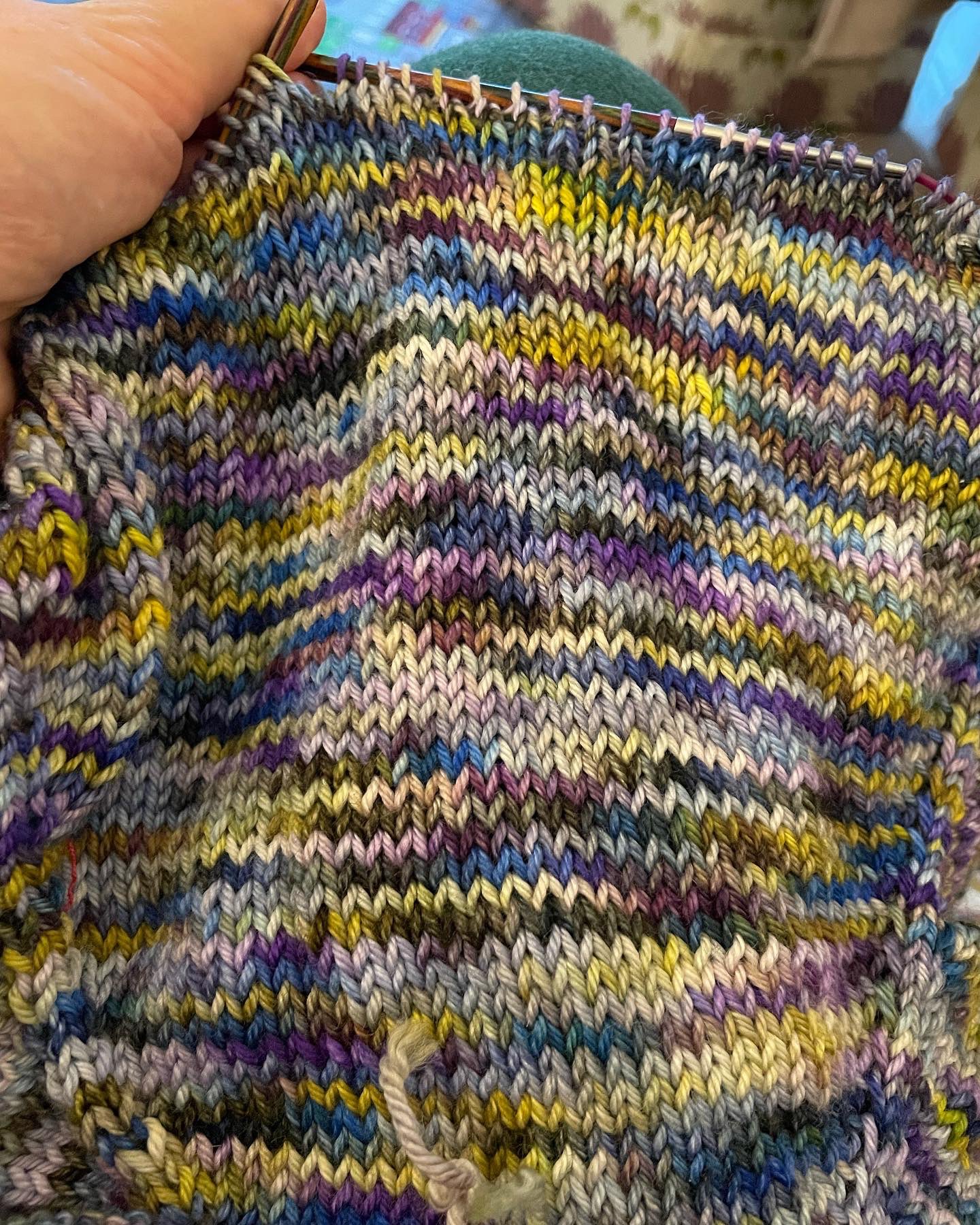 As Yet Yarns on Twitter: "#wipwednesday today I’m working on a jumper just for me! It’s DK hand ...