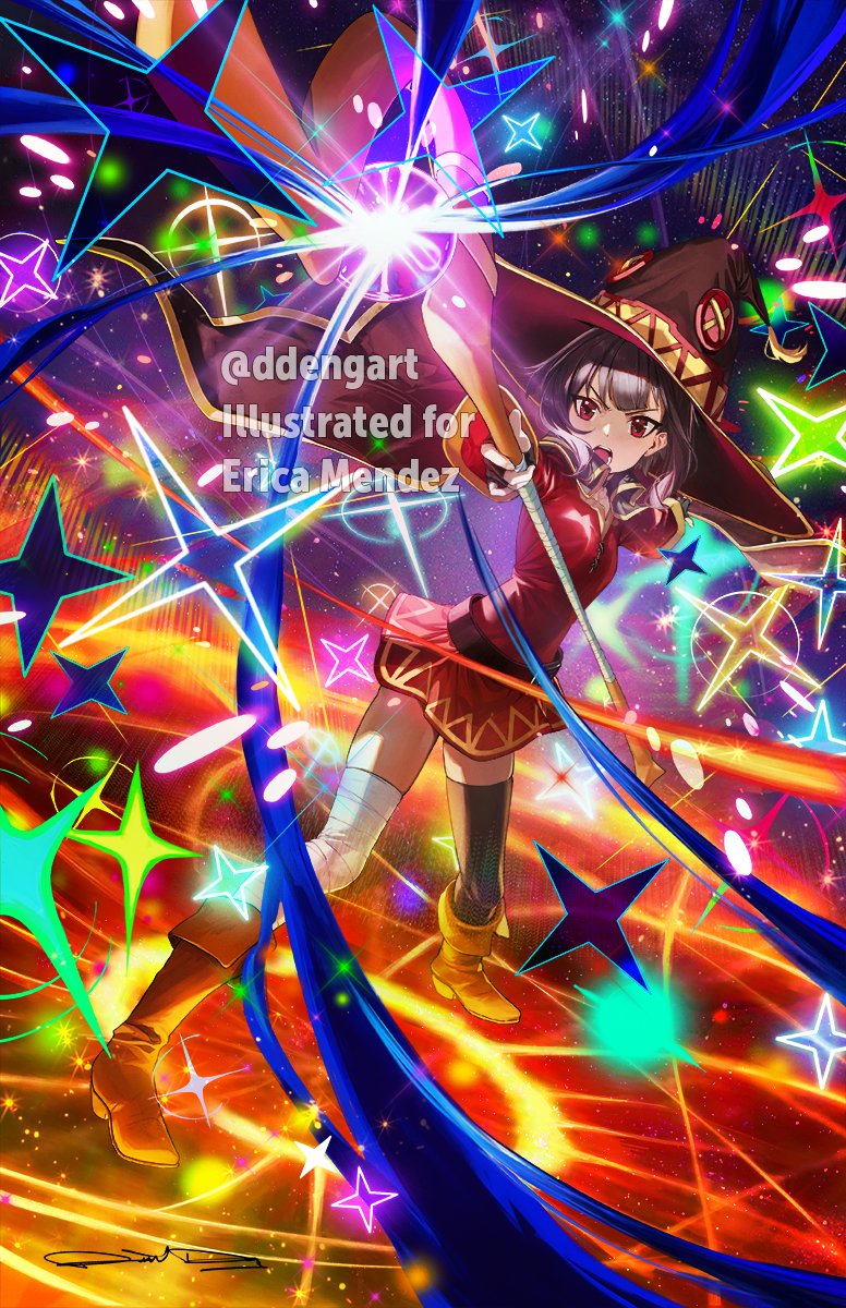 Daniel Deng 邓奕铭 on Twitter: "EXPLOSION!!! Megumin commission for her English VA @tsunderica ...