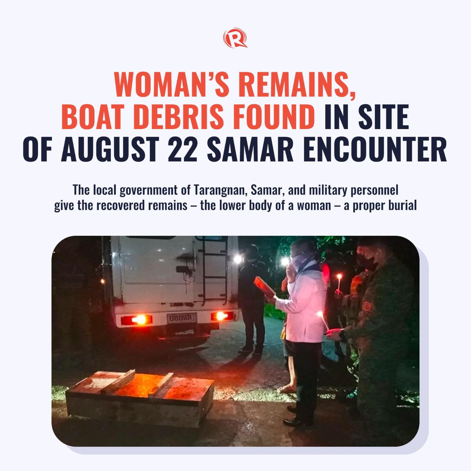 Rappler on Twitter: "Fishermen found debris of a motorized boat and the remains of a woman off ...