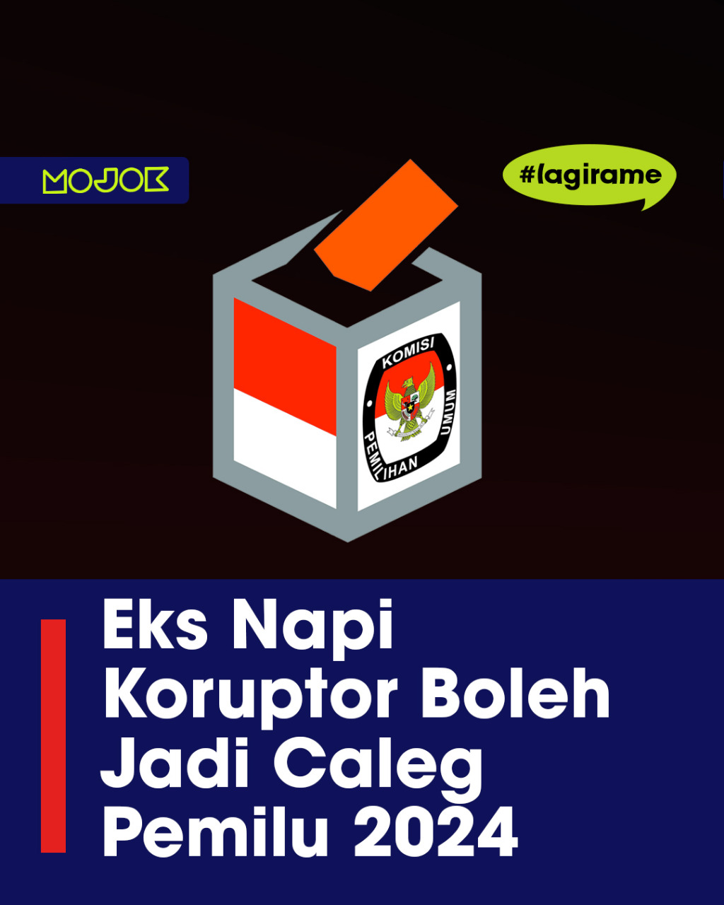 Mojok.co on Twitter: "Di balihonya tar ditulis "eks napi koruptor" gitu nggak ya? #LagiRame ...