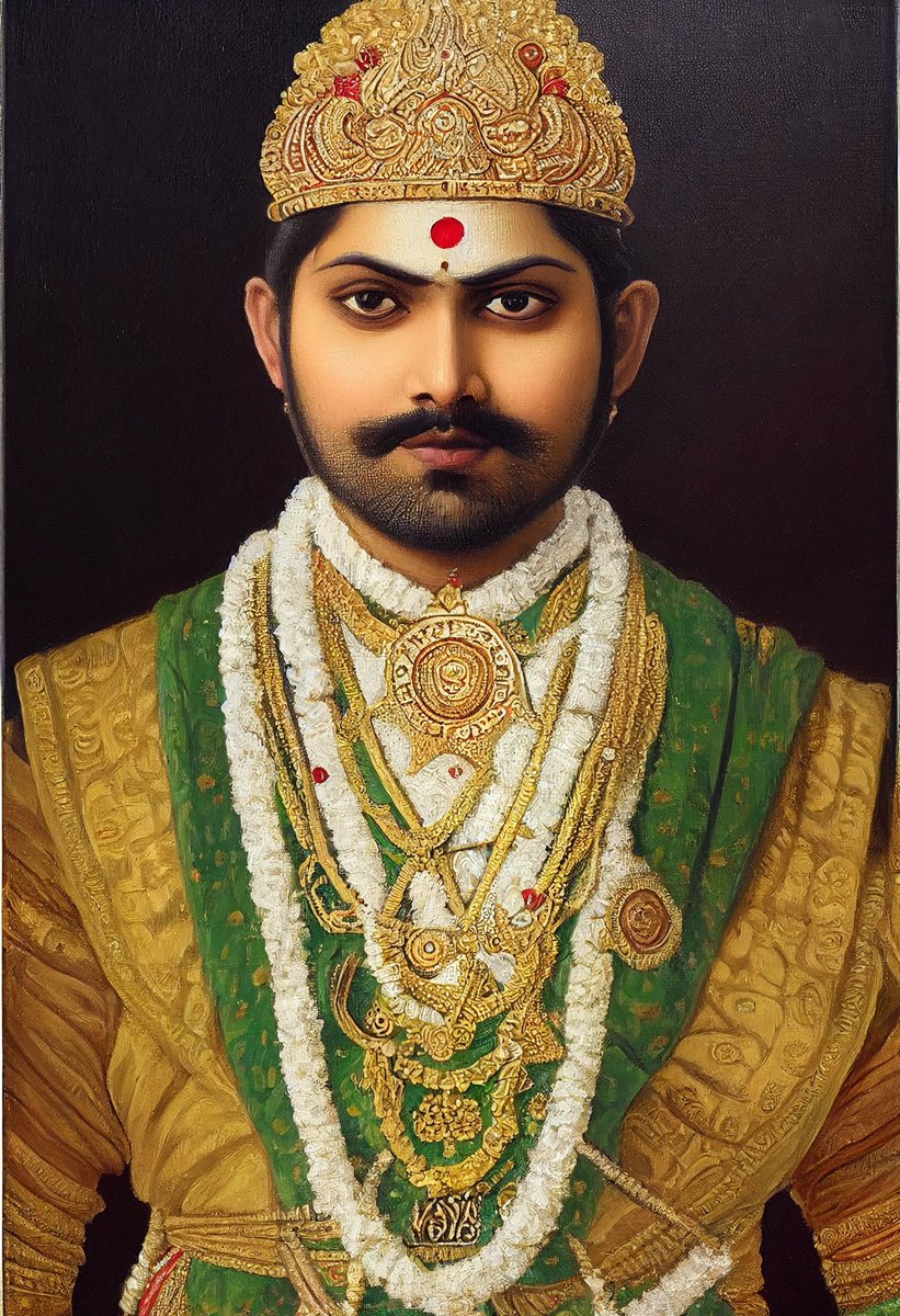 Portraits of a Vedic Hindu Arya King and Queen. Made by the new version ...