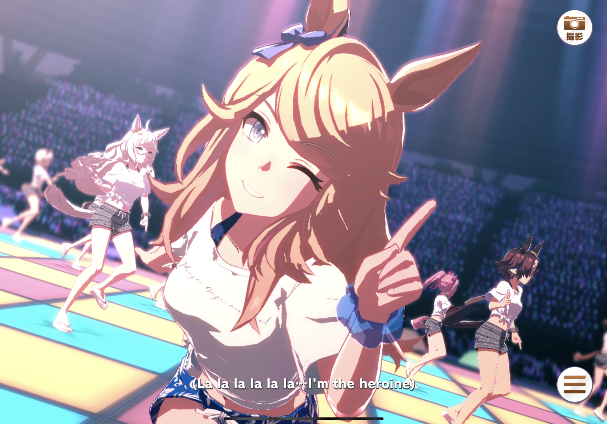 香坂さき on Twitter: "1.5周年記念曲「Gaze on Me!」はゴールドシチーの歌唱もあります🎵 爽やかで夏全開で、すごく好きだー！🌈🐚 水しぶきライブ楽しそうだし、衣装も今 ...