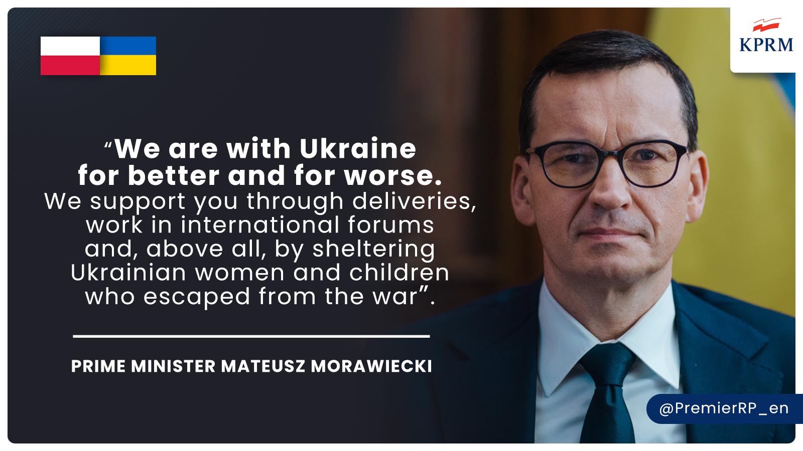 Chancellery of the Prime Minister of Poland on Twitter: "PM @MorawieckiM's message to #Ukraine ...