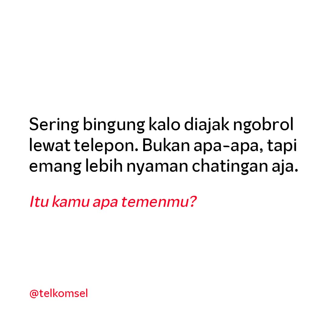 Telkomsel on Twitter: "Kamu kah itu? Spill alesannya kenapa kamu lebih ...