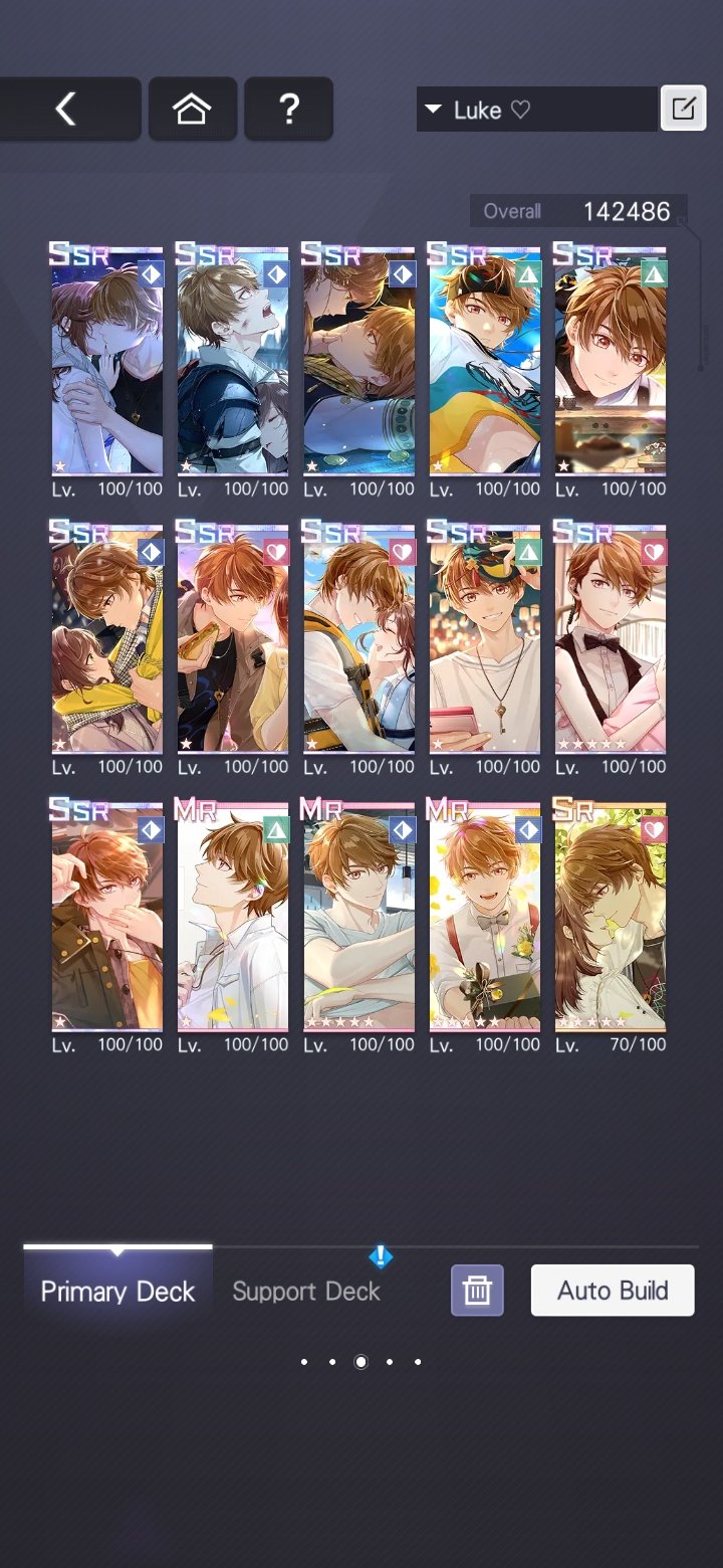 *keyboard smashing* on Twitter: "So close to an all Luke SSR deck #TearsOfThemis #LukePearce ...