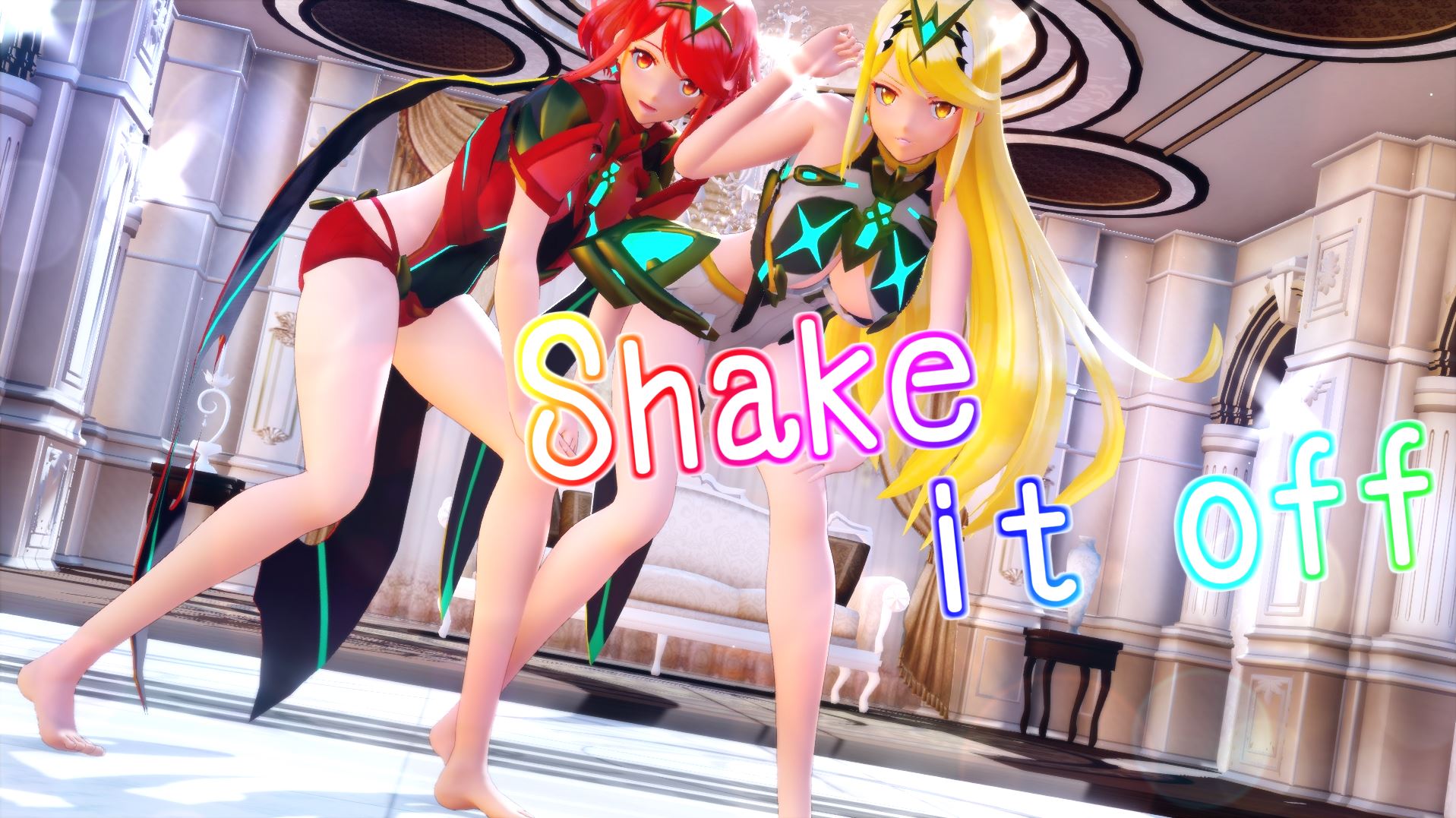 MMDをやる一般男性 on Twitter: "ホムラ＆ヒカリの素敵な生足を堪能できる動画はこちらです。 揺れる豊かな柔らかさもたっぷりご賞味ください。 #MMD https://t.co ...