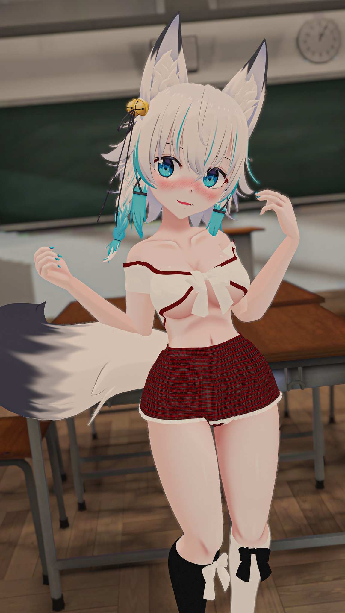 FunFunおもしろい💙 on Twitter: "School time!! ☀️ #foxgirl #vtuber https://t.co/f0DXGNETy9" / Twitter