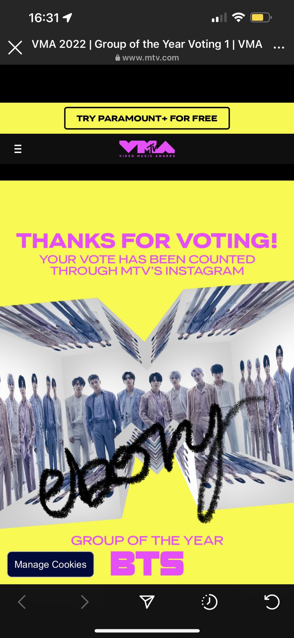 BTS Charts Daily ⁷ on Twitter: "🚨 MASS VOTING #2 🚨 • ONE CLIC = ONE VOTE 🗳️ (https://t.co ...