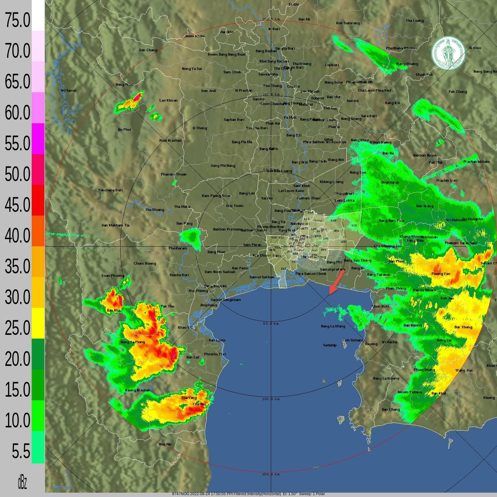 JS100 on Twitter: "เวลา 18.00 น. กทม. #ฝนตก เขตคลองสามวา หนองจอก ต่อเนื่อง จ.นครนายก จ. ...