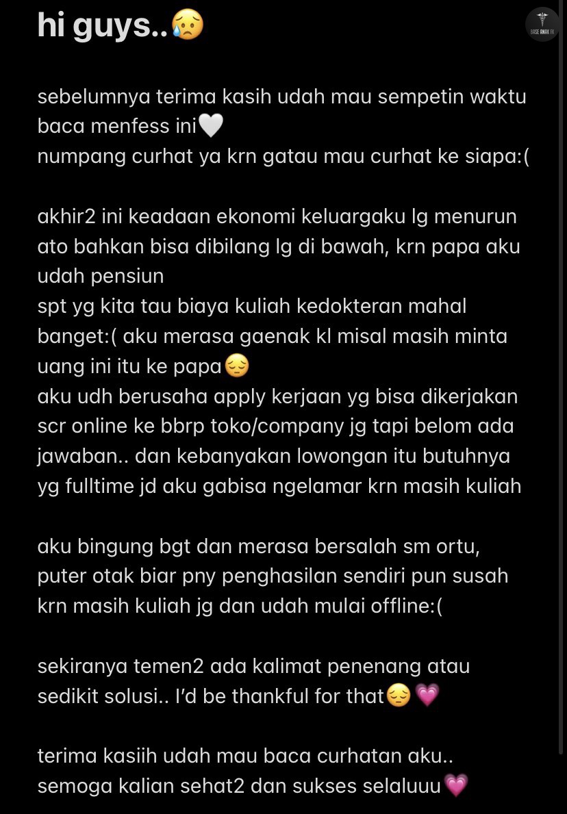 ⚕️Base Anak FK | Open DM📩 on Twitter: "dok idk what to do😔😔😔 rasanya pengen nyerah aja jd dokter ...