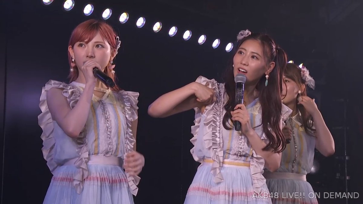 ででまる on Twitter: "前田美月「私がAKB代表として1人で出て、NMBの矢倉楓子さん、SKEの菅なな子さん、HKTから、あの、あの、有名な宮脇咲良さんが…バックに私がセンターで ...
