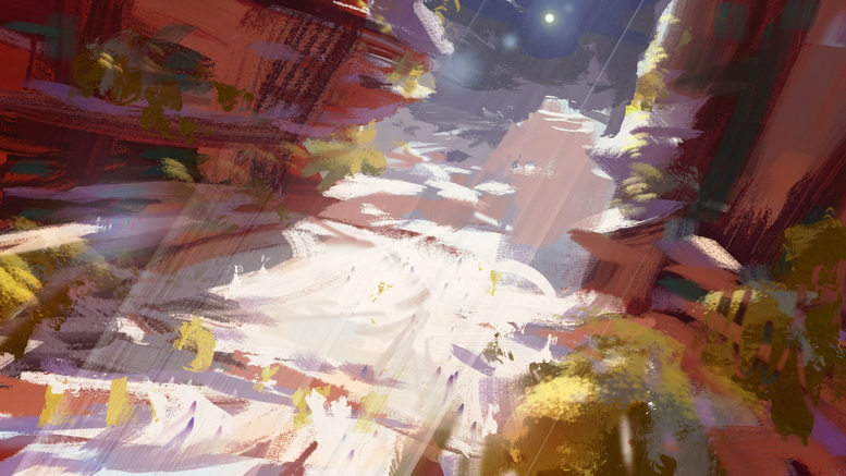 Nathan Fowkes Art on Twitter: "Distant sun. https://t.co/Q1bMLP47QZ" / Twitter