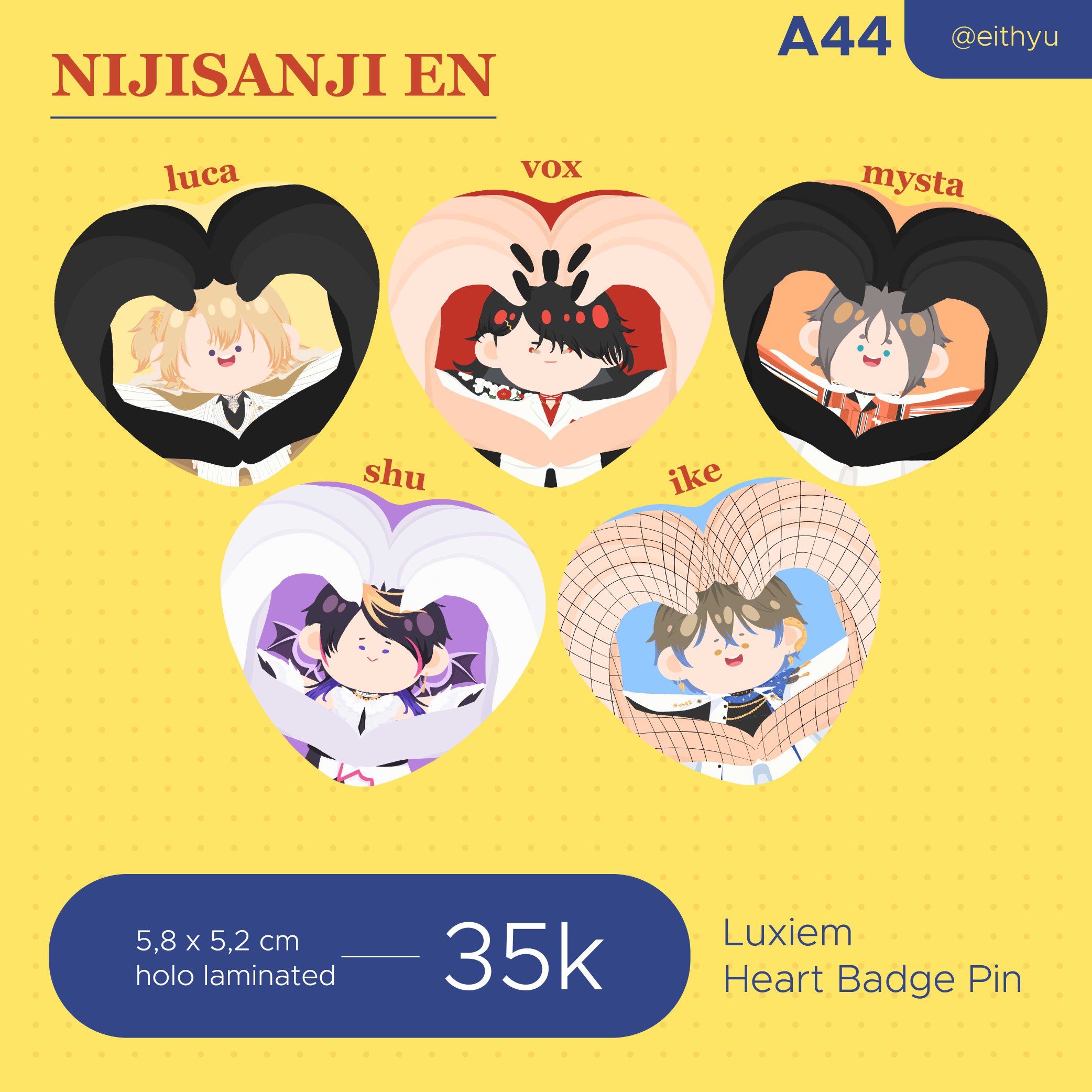 NONARY PROJECT on Twitter: "NIJISANJI EN (Noctyx & Luxiem PC) Were on #comifuro15 @/ booth A-44 ...