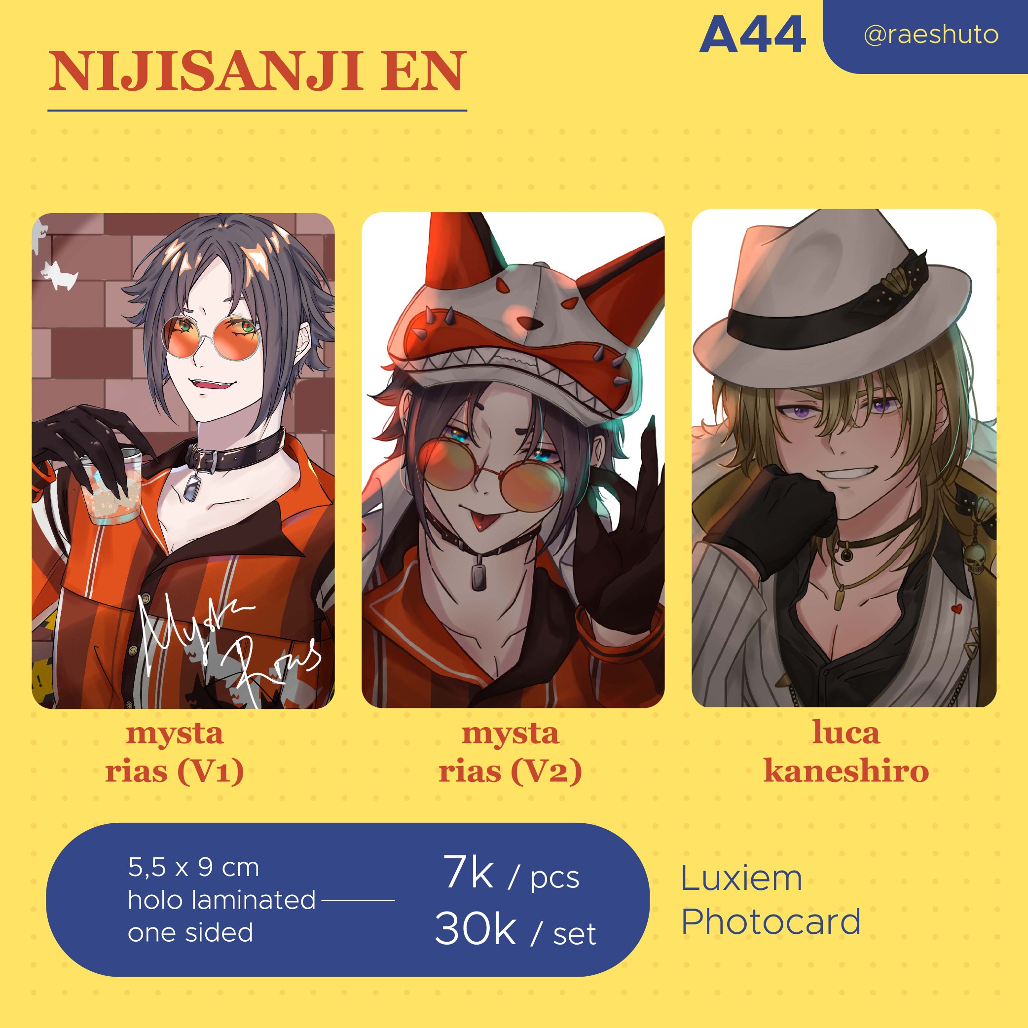 NONARY PROJECT on Twitter: "NIJISANJI EN (Noctyx & Luxiem PC) Were on #comifuro15 @/ booth A-44 ...