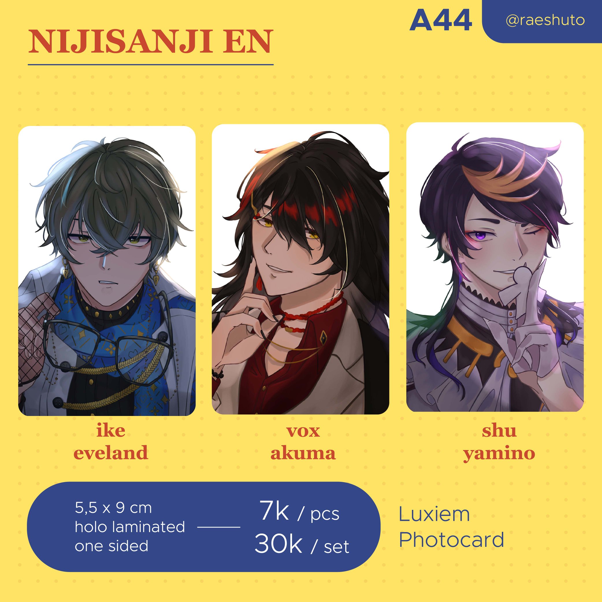 NONARY PROJECT on Twitter: "NIJISANJI EN (Noctyx & Luxiem PC) Were on #comifuro15 @/ booth A-44 ...