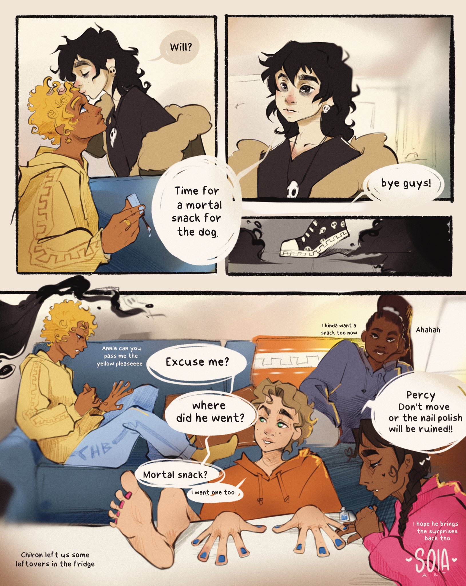 Nico Di Angelo And Percy Jackson Comics