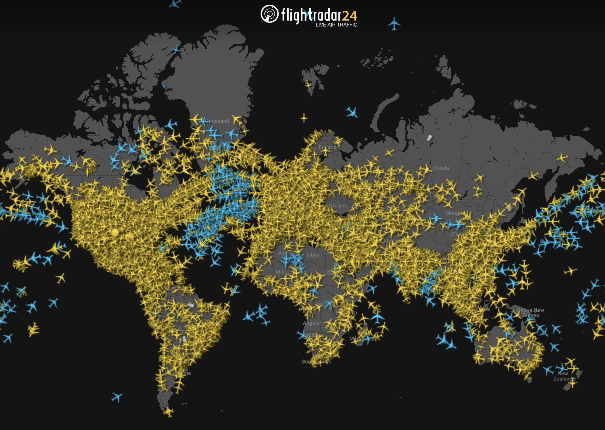 Flightradar24 on Twitter: "Our regular mid-week look at global air ...
