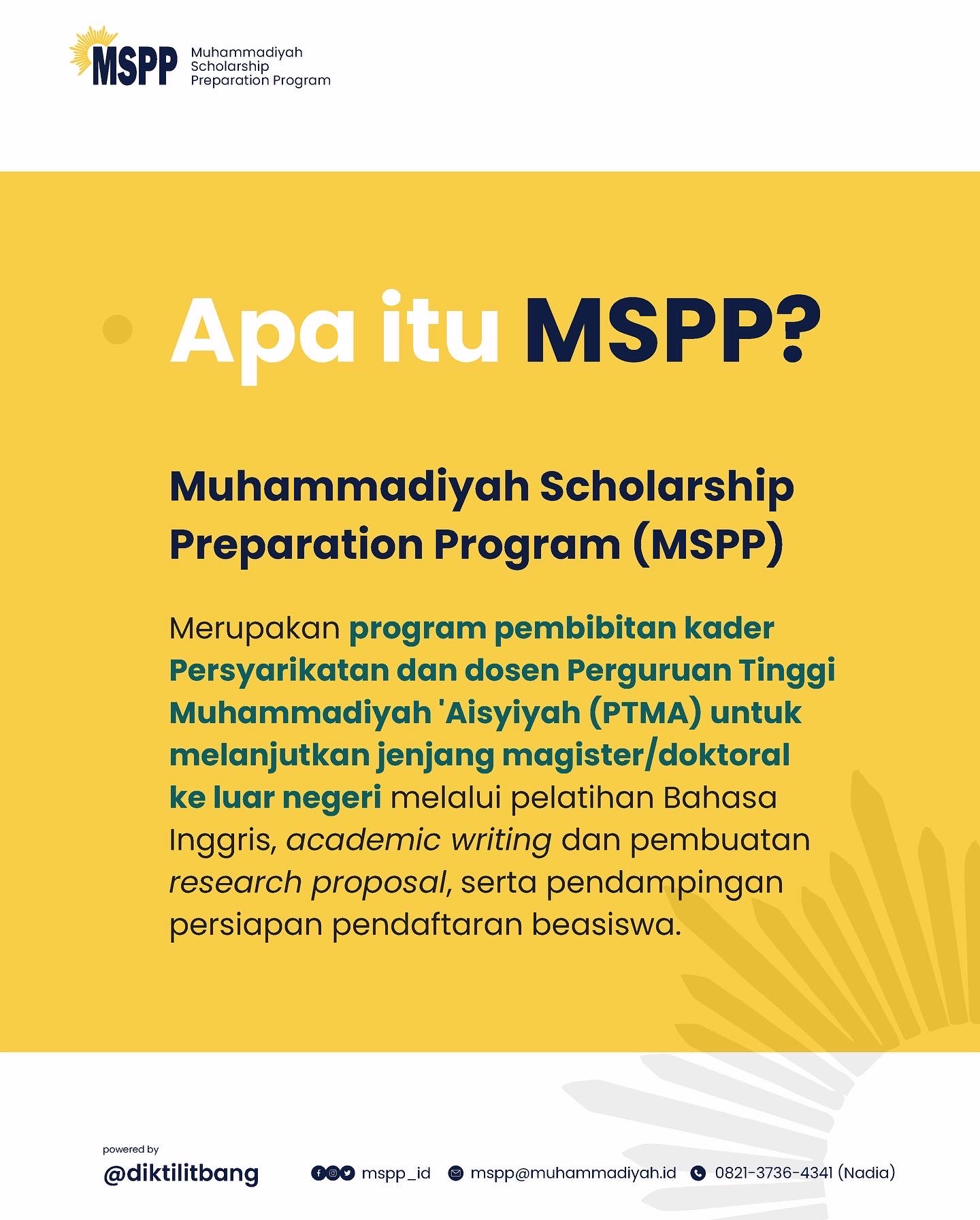 Muhammadiyah Scholarship Preparation Program on Twitter: Muhammadiyah Scholarship Preparation Program on Twitter: