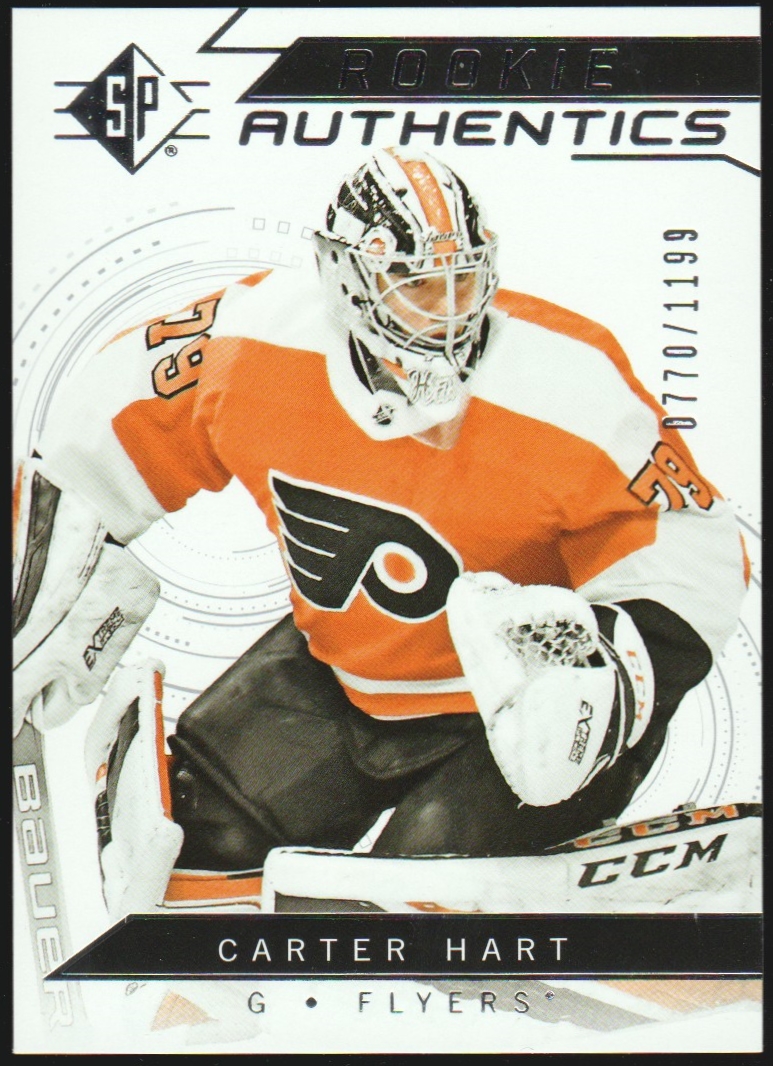 Daniel Baker on Twitter: "2018-19 SP #117 Carter Hart RC 770/1199 http://store.bakerdi.ca/index ...