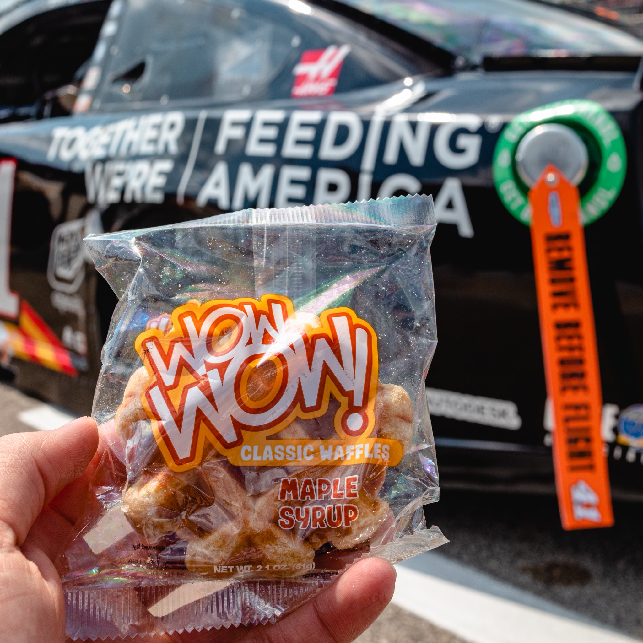 Stewart-Haas Racing on Twitter: "Celebrating #NationalWaffleDay the right way with Wow Wow ...