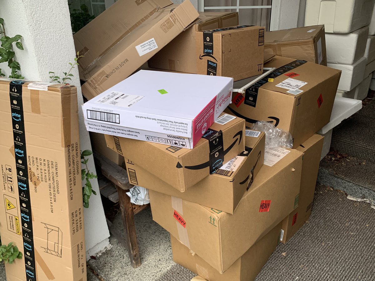 Will Tran on Twitter: "Wednesday-update from Petaluma, CA. Dozens of unopened boxes in front of ...