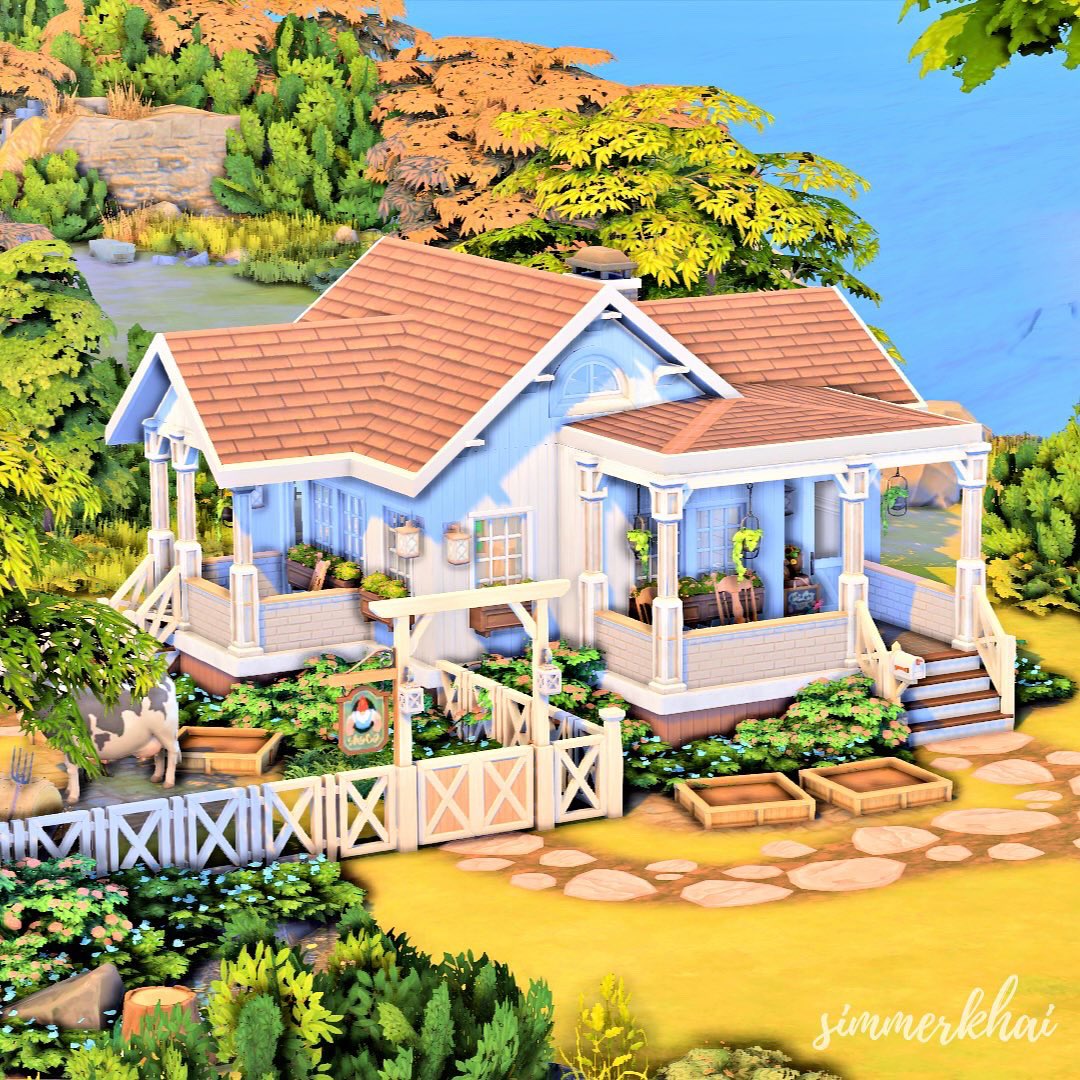 sims4ideas 💫 on Twitter: "RT @simmerkhai: Tiny Ranch Cottage >> https://youtu.be/k6D9V9qyWd4 . # ...