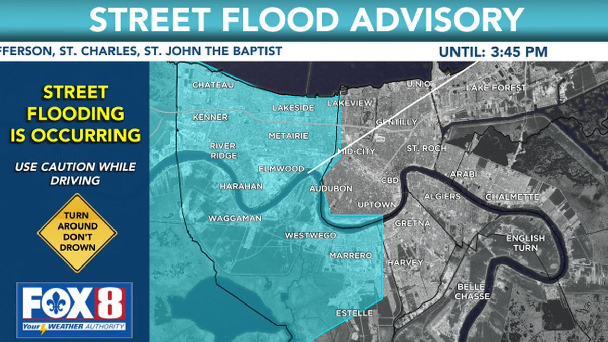 STREET FLOOD ADVISORY: Heavy rain is occurring in these areas. Avoid travel on flooded roadways ...