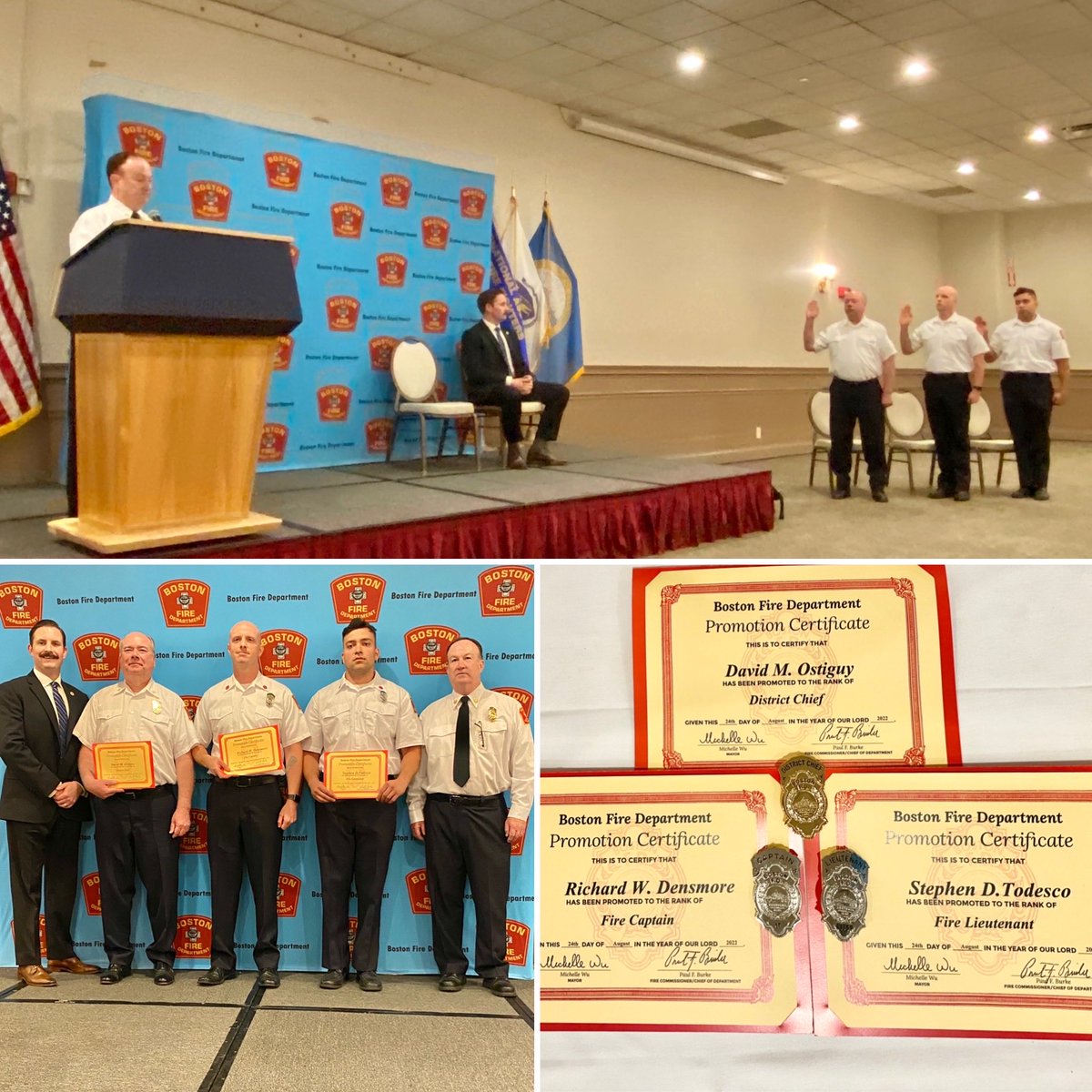 Congratulations to District Fire Chief David Ostiguy, Captain Richard ...