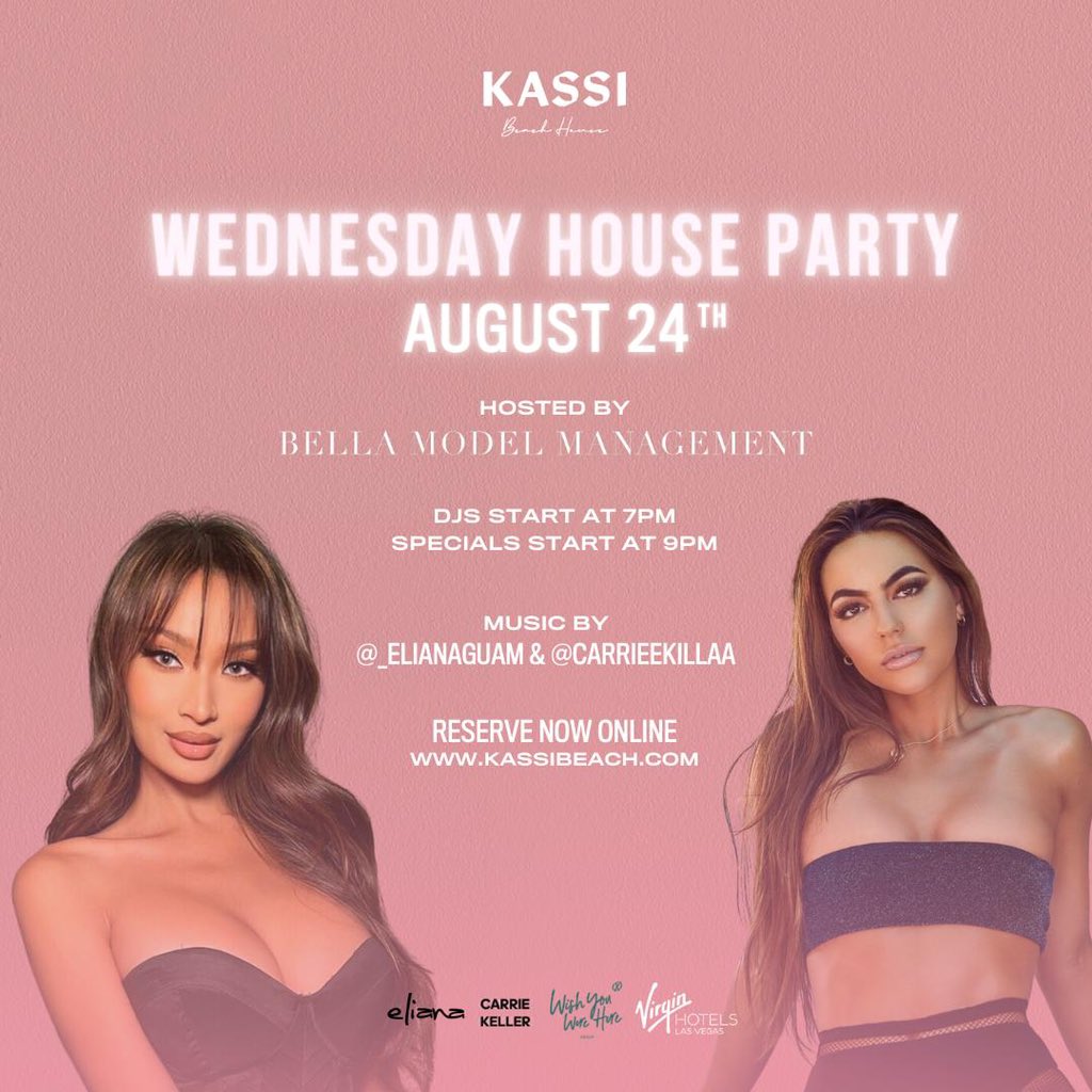 Bella Model Management on Twitter: "Join us tonight for our first Wednesday House Party at Kassi ...