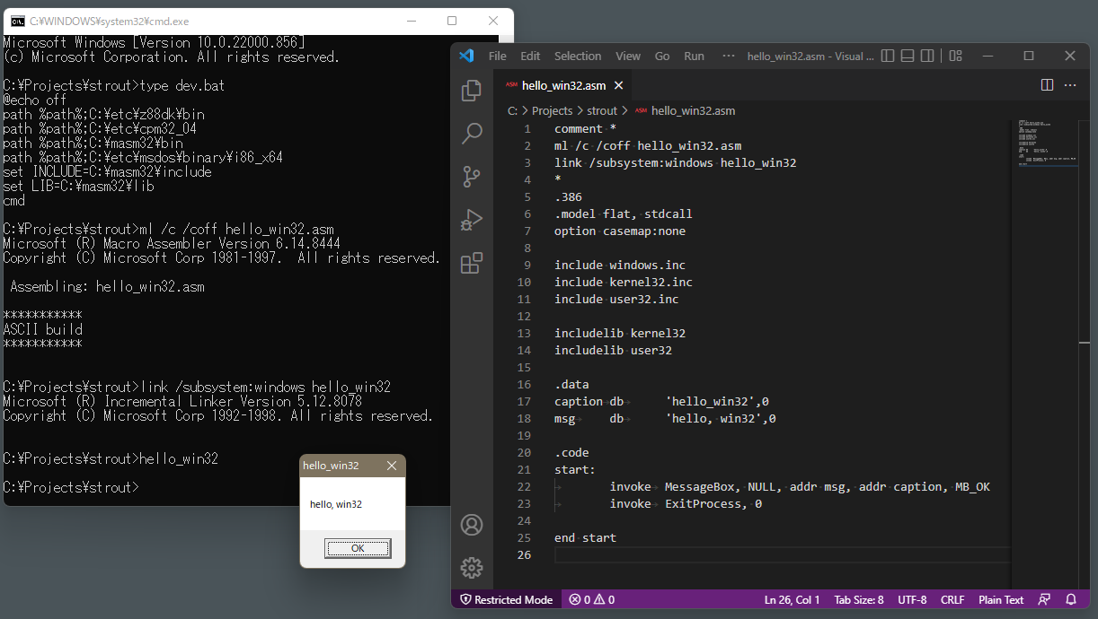 🀄 凸撃兵 🀅 on Twitter: "Win32の場合はAPI呼び出しとなる。 https://t.co/c51mEcOwsZ" / Twitter