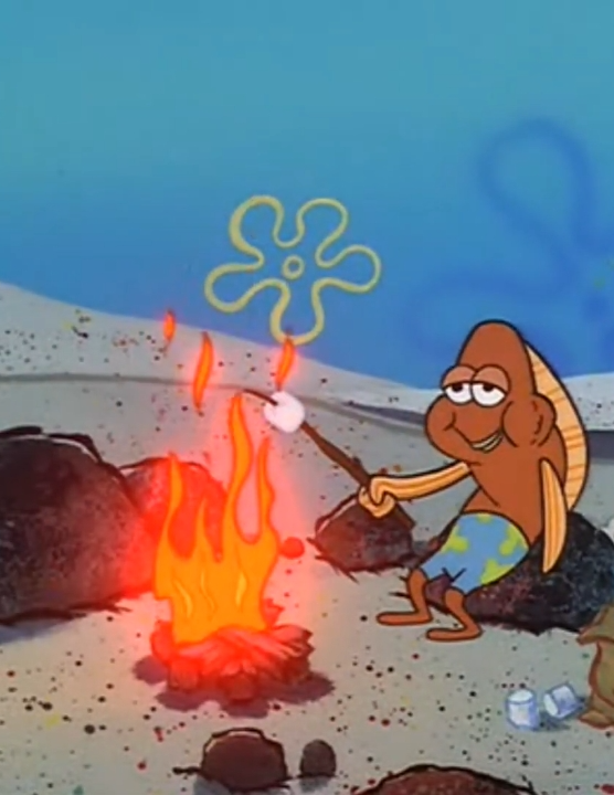 Spongebob Fish On Fire