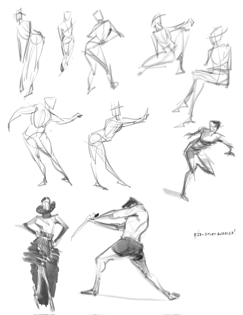 Yorugami on Twitter: "RT @anireal: Gesture studies with some art peeps!