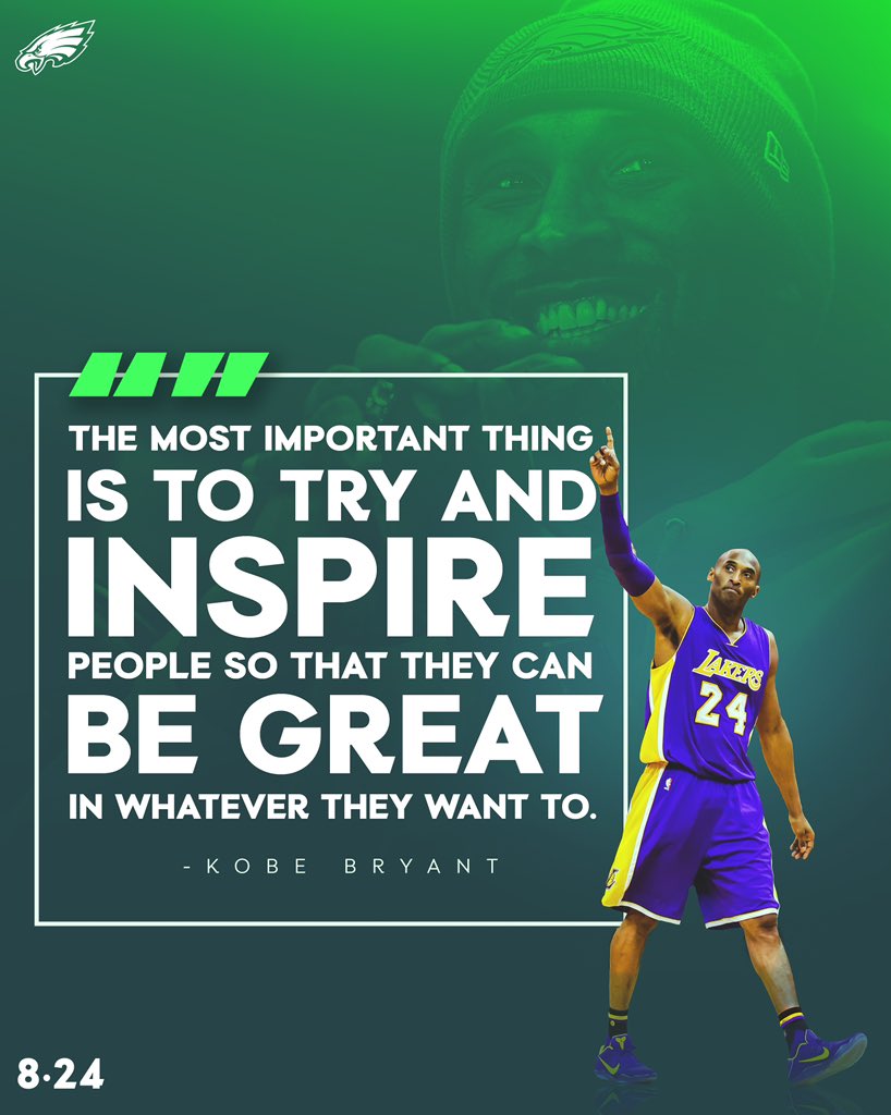 Philadelphia Eagles on Twitter: "8•24 #KobeDay https://t.co/Jfyokyl93L" / Twitter