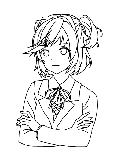 Ddlc Coloring Pages Coloring Pages