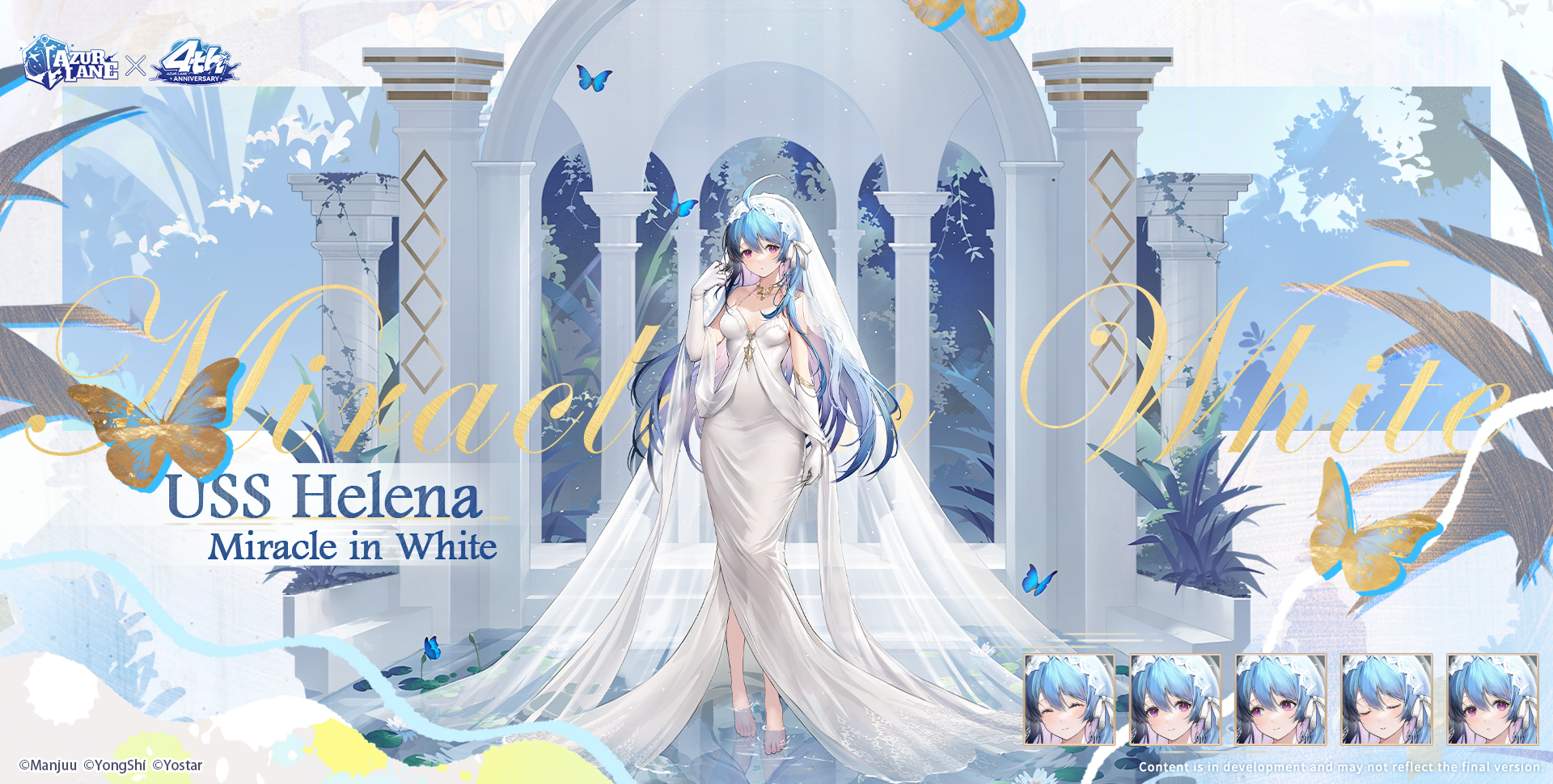 Azur Lane Official on Twitter: "★Miracle in White★ New oath skin will be available in future ...