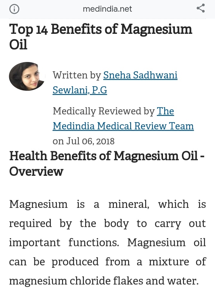"14 Manfaat Utama Magnesium Oil" Medically Reviewed by The Medindia ...