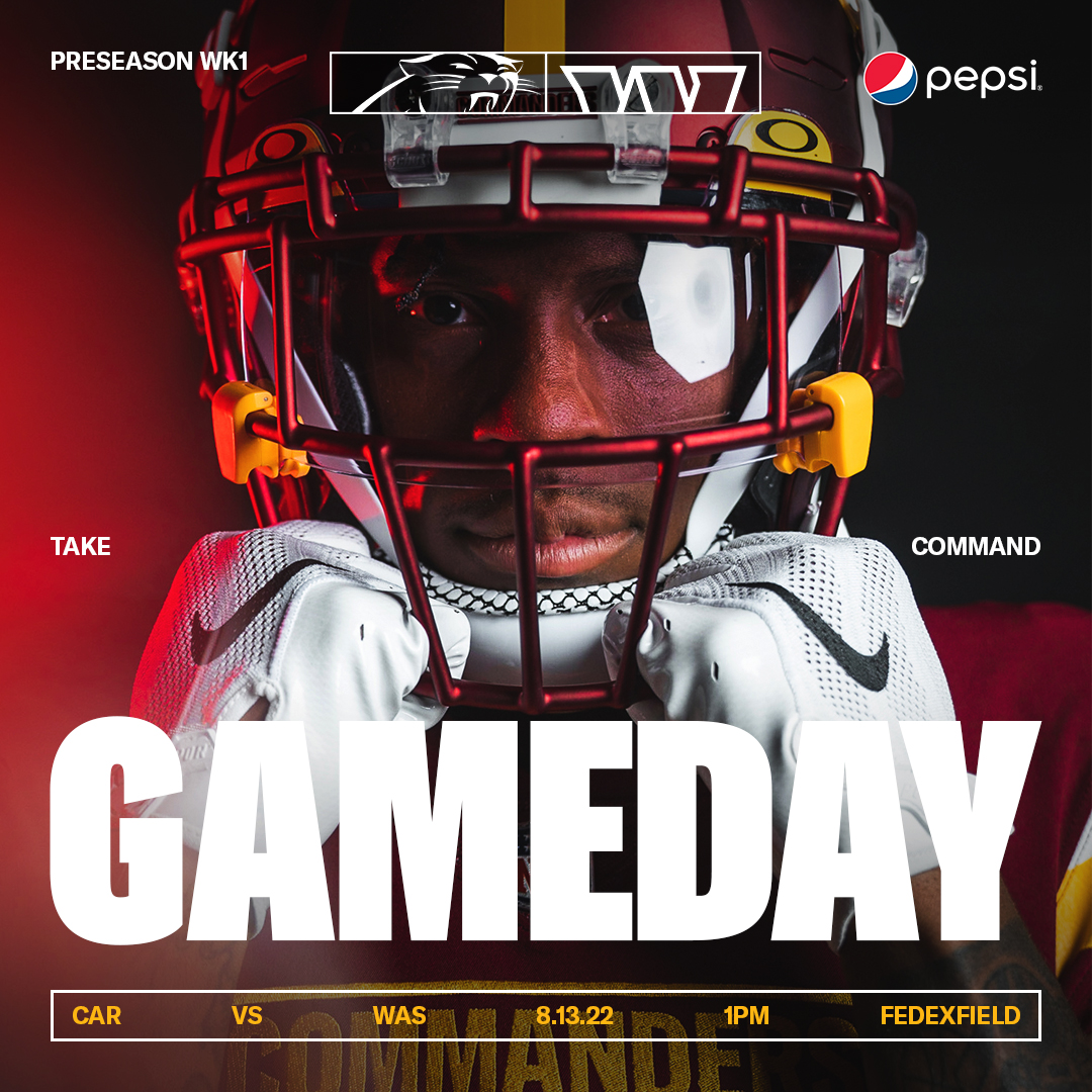 Washington Commanders on Twitter: "We made it. GAMEDAY IS HERE #HTTC | @pepsi"