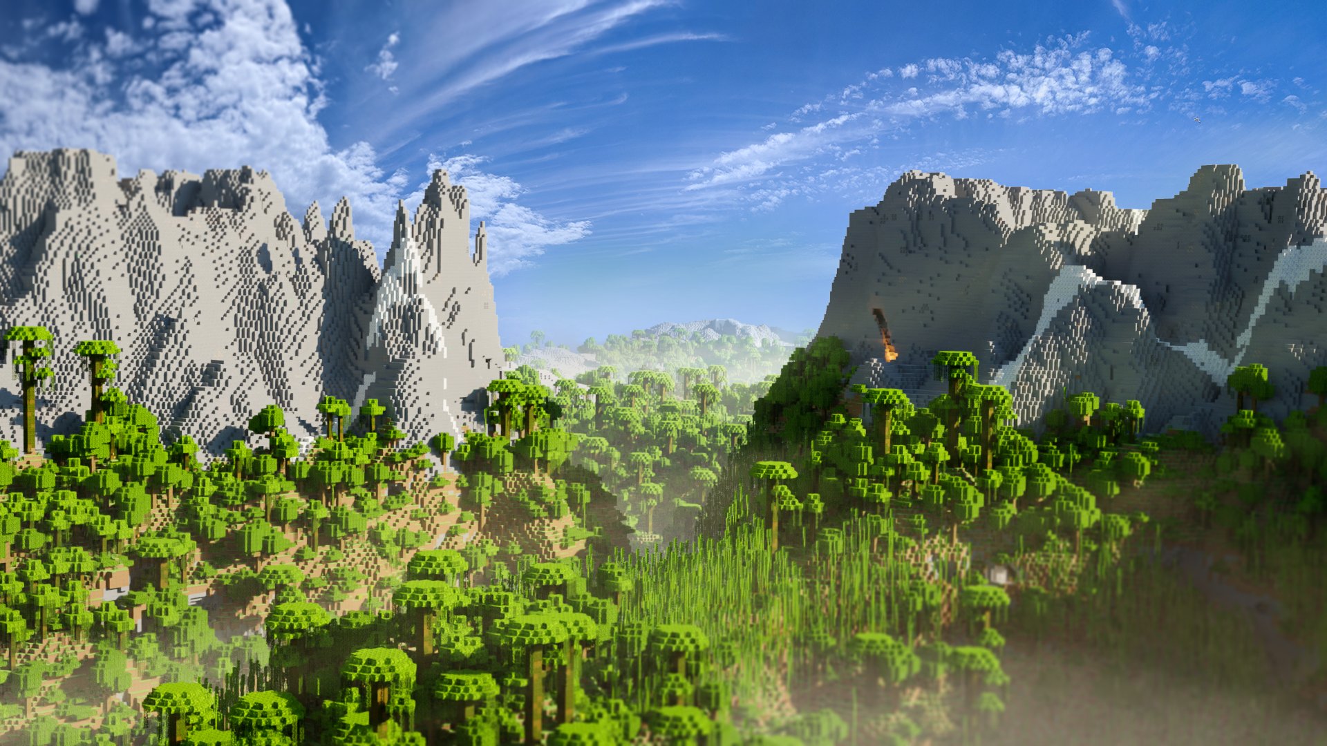 Minecraft Landscape Art