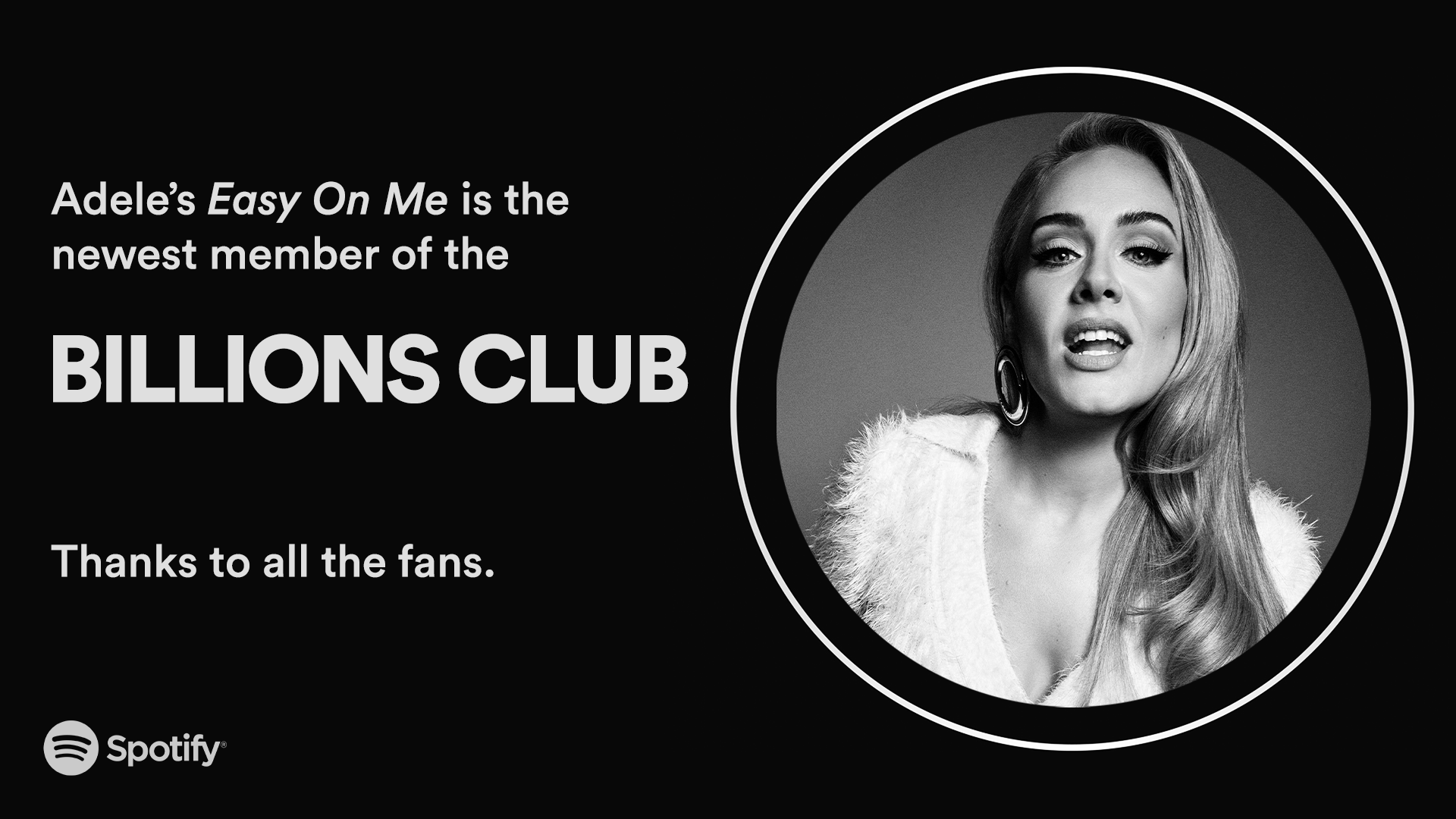 Adele Access on Twitter: "Adele's "Easy On Me" just became her fourth song to hit 1 billion ...