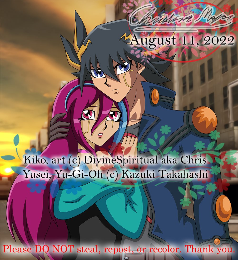 Yugioh Yusei And Akiza Kiss